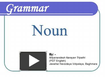 PPT – Grammar PowerPoint presentation | free to download - id: 82fada-NzE2Z
