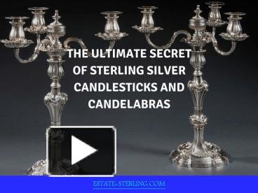 PPT – Tips of estate sterling silver PowerPoint presentation | free to ...