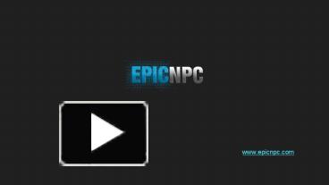 EpicNpc Market Place presentation | free to download