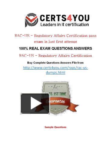 RAC US Practice Test presentation | free to download