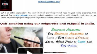 PPT – Best electronic Cigarette (3) PowerPoint presentation | free to ...