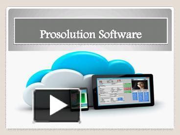 Prosolution Software presentation | free to download