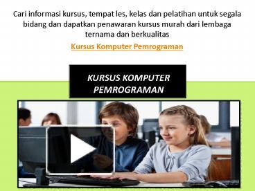 PPT – Kursus Komputer Pemrograman PowerPoint presentation | free to ...
