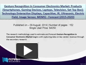 PPT – Gesture Recognition in Consumer Electronics Market – Key Players ...