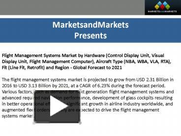 PPT – Flight management systems market and Technology PowerPoint ...