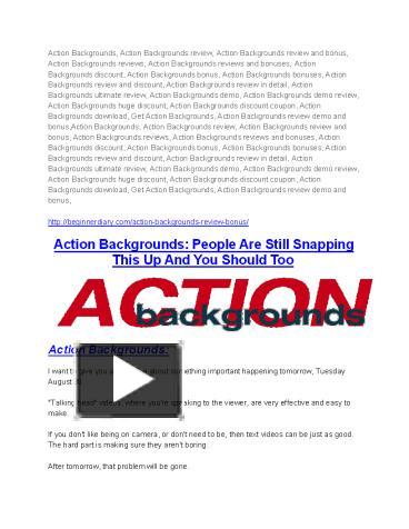 PPT – Action Backgrounds Review - (FREE) Bonus of Action Backgrounds ...