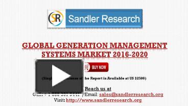 PPT – Generation Management Systems Market Global Research and Analysis ...