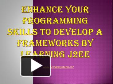 PPT – java training in chennai PowerPoint presentation | free to ...