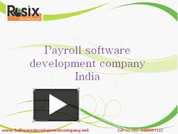 PPT – Payroll software development company India PowerPoint ...