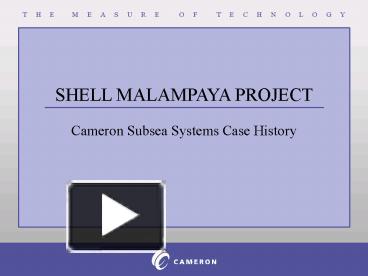 SHELL MALAMPAYA PROJECT presentation | free to view