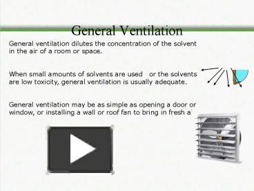 General Ventilation presentation | free to view
