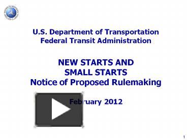 PPT – U.S. Department of Transportation PowerPoint presentation | free ...