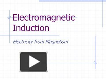 Electromagnetic Induction presentation | free to view