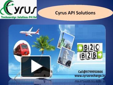 PPT – Cab Booking API – Cyrus API Solution PowerPoint presentation ...