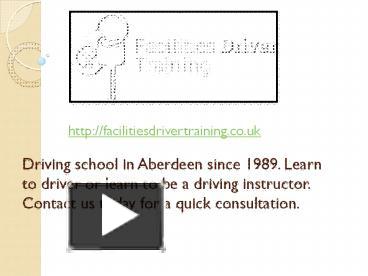 PPT – Facilities Driver Training PowerPoint presentation | free to ...
