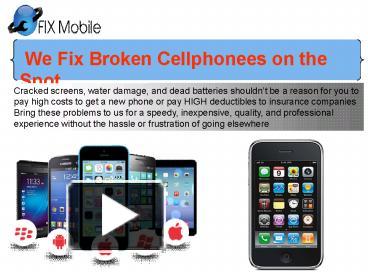 Cracked Screens Water Damage presentation | free to download