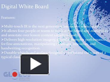Digital White Board presentation | free to download