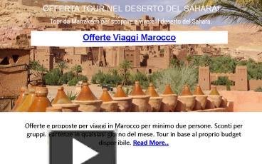 Offerte viaggi marocco presentation | free to download