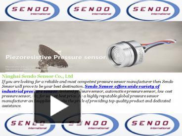 PPT – Industrial Pressure Sensor (1) PowerPoint presentation | free to ...
