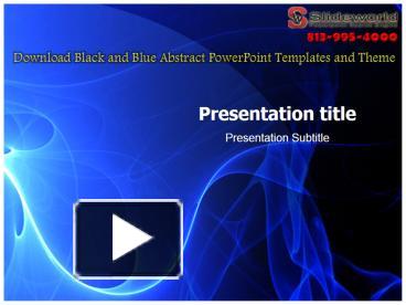Download Black and Blue Abstract Powerpoint Templates and Theme ...