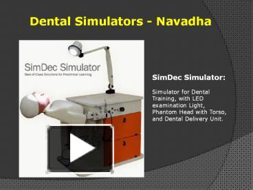 Dental Simulator presentation | free to download