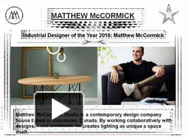 Matthew McCormick Graphic Designs presentation | free to download