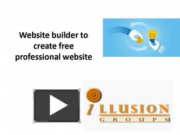 PPT – Website builder to create free professional website PowerPoint ...