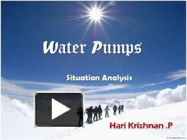 PPT – Water Pumps PowerPoint presentation | free to download - id ...