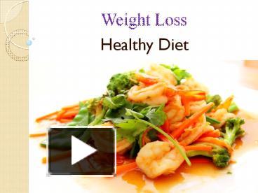 Healthy diet presentation | free to download
