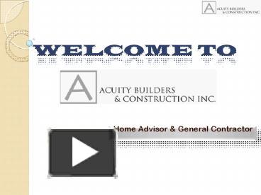 Acuity Builders and Constructions Company in Phoenix, AZ presentation ...