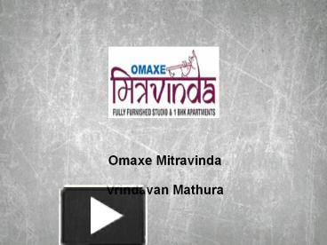 1BHK Flats Omaxe Mitravinda Vrindavan, Mathura @ 9266629901 ...