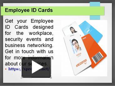 PPT – Employee ID Cards PowerPoint presentation | free to download - id ...
