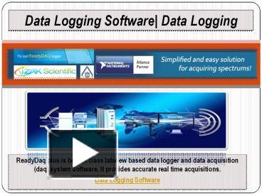 Data Logging Software| Data Logging presentation | free to download