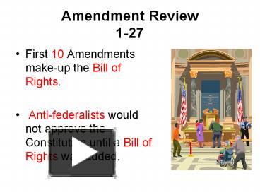 Amendment Review 1-27 presentation | free to view