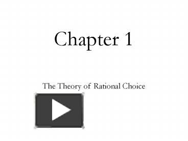 The Theory of Rational Choice presentation | free to download