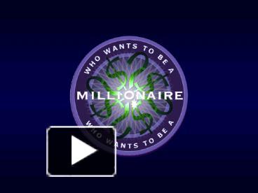 WWTBAM presentation | free to download