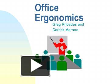 Office Ergonomics presentation | free to view