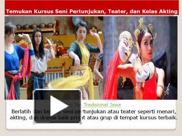 PPT – Kelas tari tradisional Jawa PowerPoint presentation | free to ...