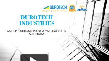 Durotech Waterproofing Sydney presentation | free to download