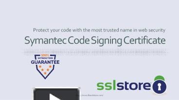 PPT – Code Signing Certificate PowerPoint presentation | free to ...