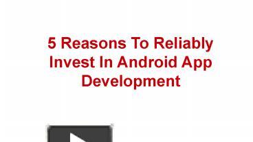 PPT – Android App Development Is Cost Effective PowerPoint presentation ...
