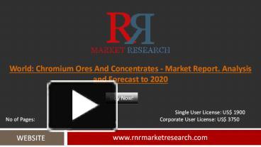 Chromium ores and concentrates Market Key Players and their Profiles ...