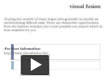 PPT – visual fusion PowerPoint presentation | free to download - id ...