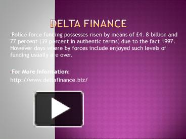 delta finance presentation | free to download