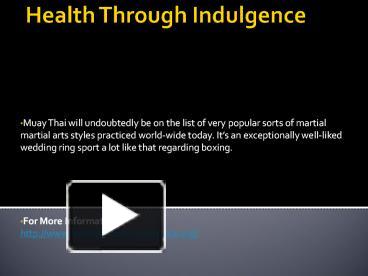 health through indulgence presentation | free to download