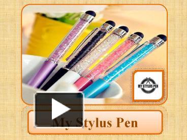 My Stylus Pen presentation | free to download
