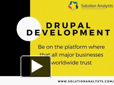 PPT – Drupal Development PowerPoint presentation | free to download ...