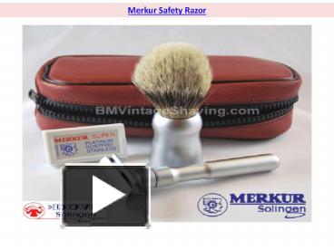 Merkur Safety Razor presentation | free to download