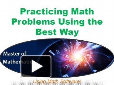 PPT – Practicing Math Problems Using the Best Way PowerPoint ...