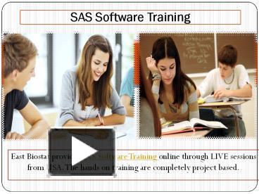 PPT – SAS Software Training (3) PowerPoint presentation | free to ...